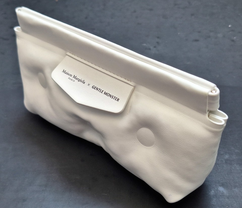 Maison Margiela x Gentle Monster WHITE soft puffy padded leather CASE ...