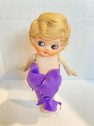 Vintage Bisque Japan Jointed Arms Side Eye Charlotte Doll 6 1/2" | eBay