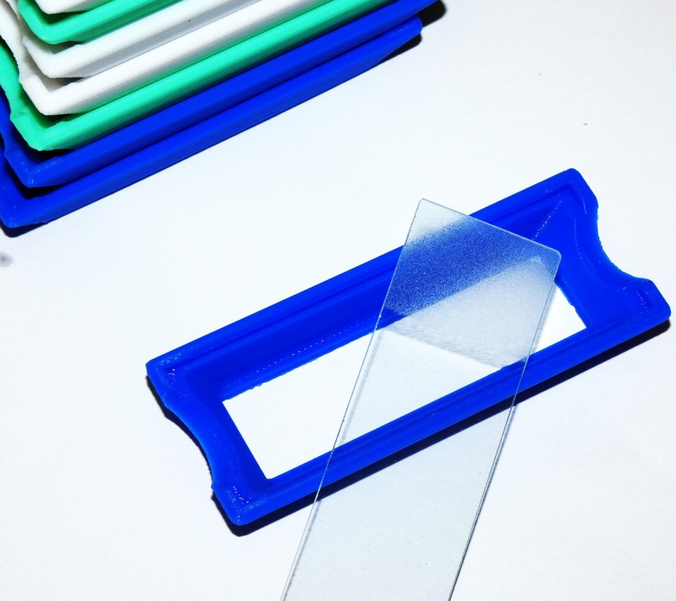 Horizontal Microscope Slides Stand Rest Stain Staining Rack Holder Dry ...