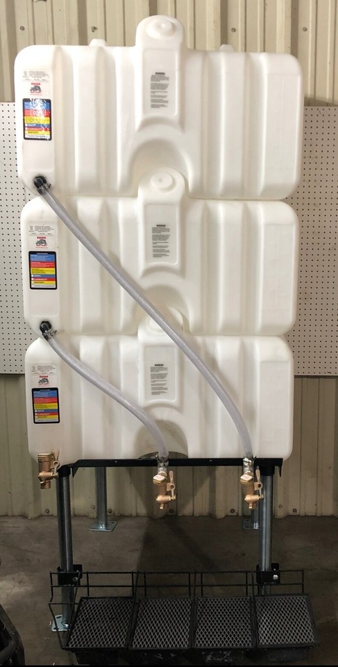 Rhino Tuff Tanks 80/80/80 Gallon Gravity Feed Stackable Tank System | eBay