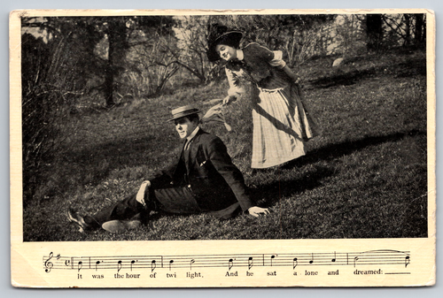 Antique Music Scores Postcard Chas Harris Song 1908 Love Couple Romance ...