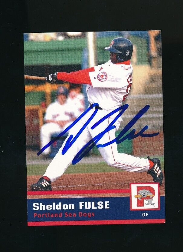 2005 Grandstand Portland Sea Dogs Sheldon Fulse signed auto autograph ...