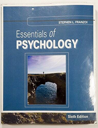 Essentials of psychology - Paperback By Stephen L. Franzoi - GOOD | eBay