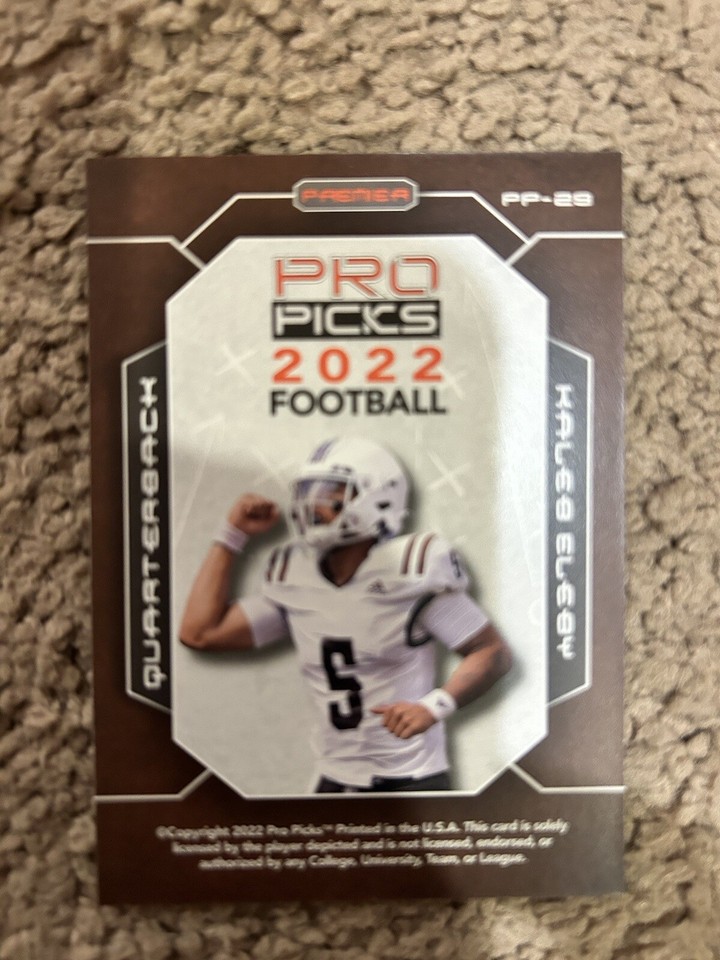 2022 Pro Picks Premier Kaleb Eleby Rookie #PP29 | eBay
