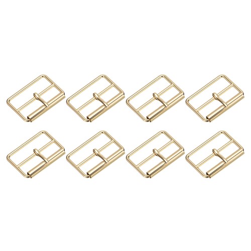 8Pcs Metal Roller Buckles, 30mm Triglides Slider Strap Adjuster (Gold ...