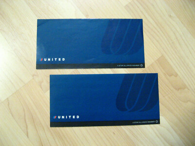 United Airlines Vintage Tulip Logo Ticket Wallets Folders (2) - Coach ...