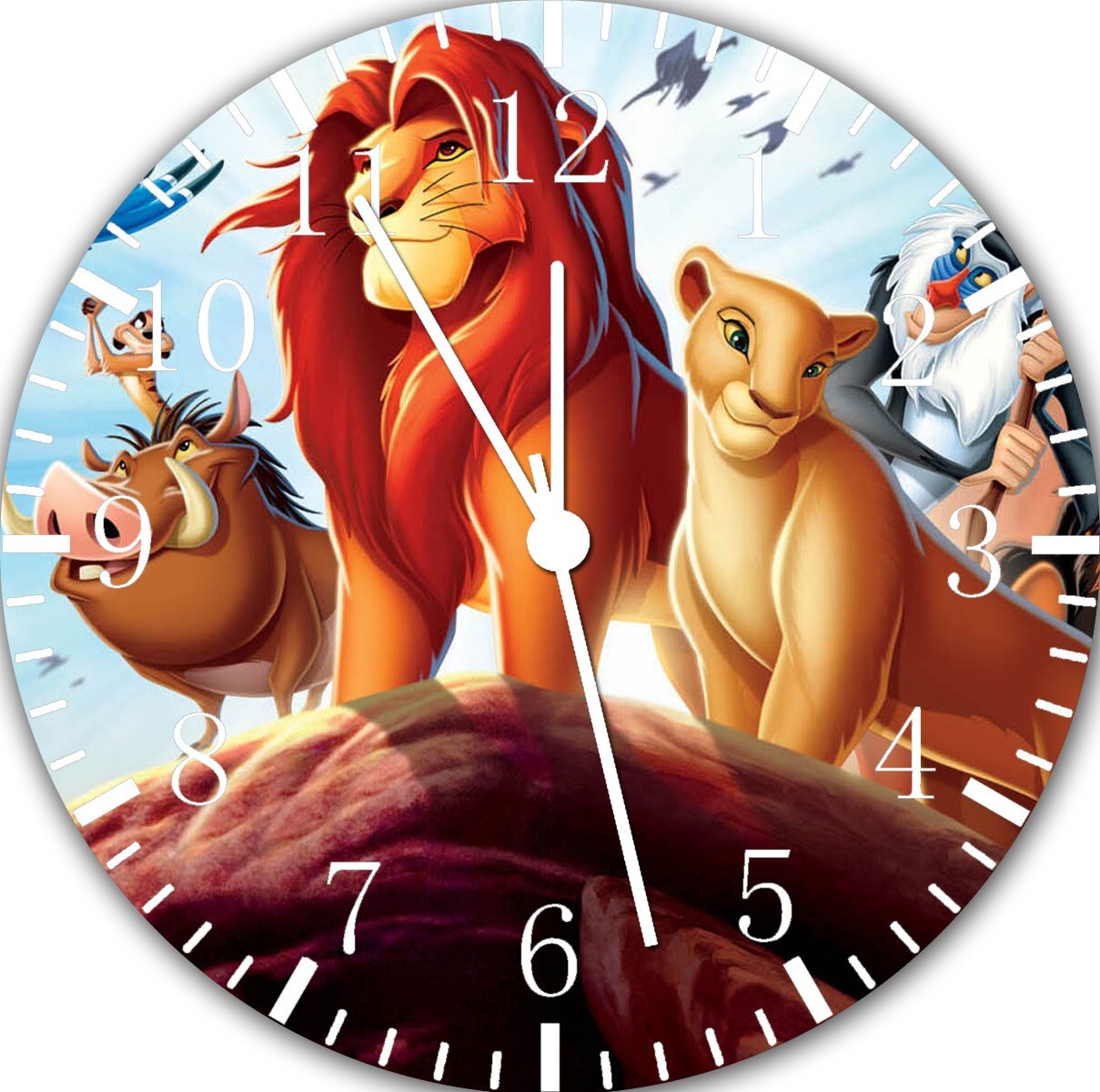 Lion King Wall Clock E120 Personalized option with adding names | eBay