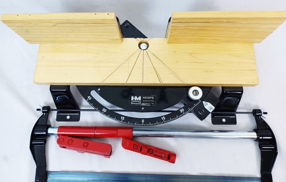 Miter Box with Saw All Angles Full Range w 2 Blades - HMC Hempe Model ...