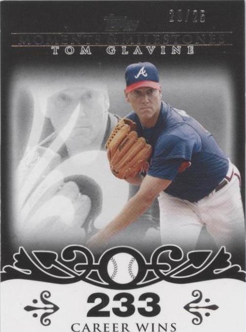 2008 Topps Moments & Milestones - Tom Glavine #137-233 Black 2007 - 300 ...