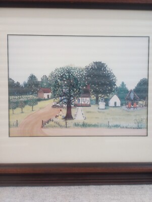 Ruth Russell Williams The Russell Farm Framed Matted African American ...