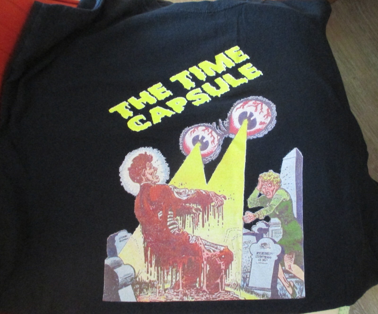 PRE OWNED BLACK TEE SHIRT * THE TIME CAPSULE * COMIC SHOP CRANSTON RI ...