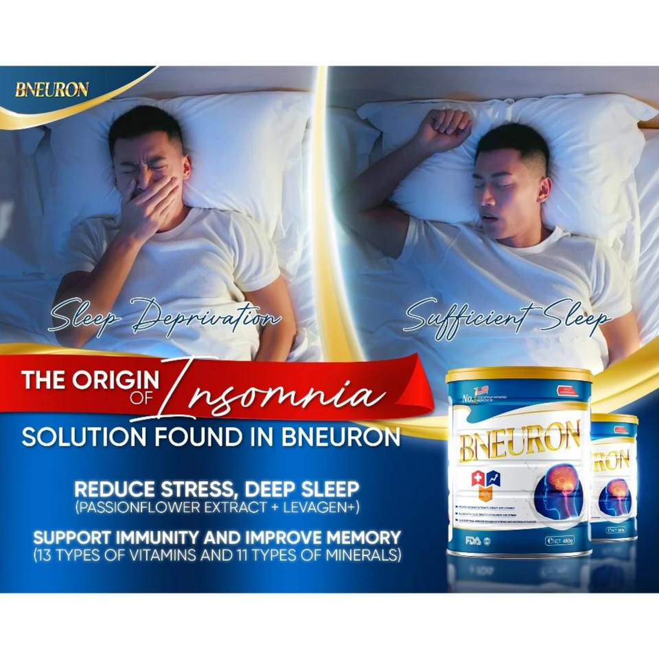 2 X Bneuron Milk Powder for Sleep Assist & Stress Relief Original ...