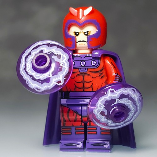 Custom Lego Magneto Minifigure sh0997 X-men 76294, Hard Cape, Ships ...