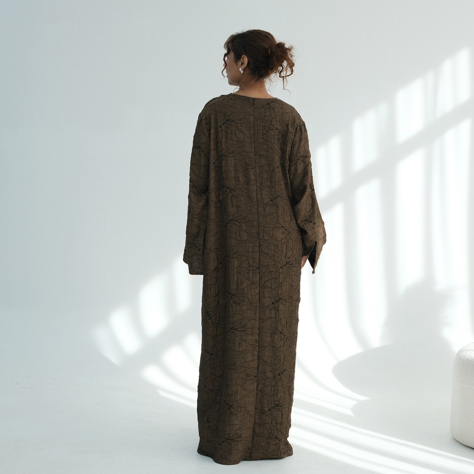 Open Kaftan Cardigan Kimono Abaya Muslim Women Long Dress Kimono ...