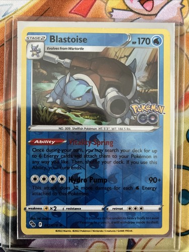 Pokemon Blastoise 017/078 Pokemon GO Reverse Holo Rare | eBay