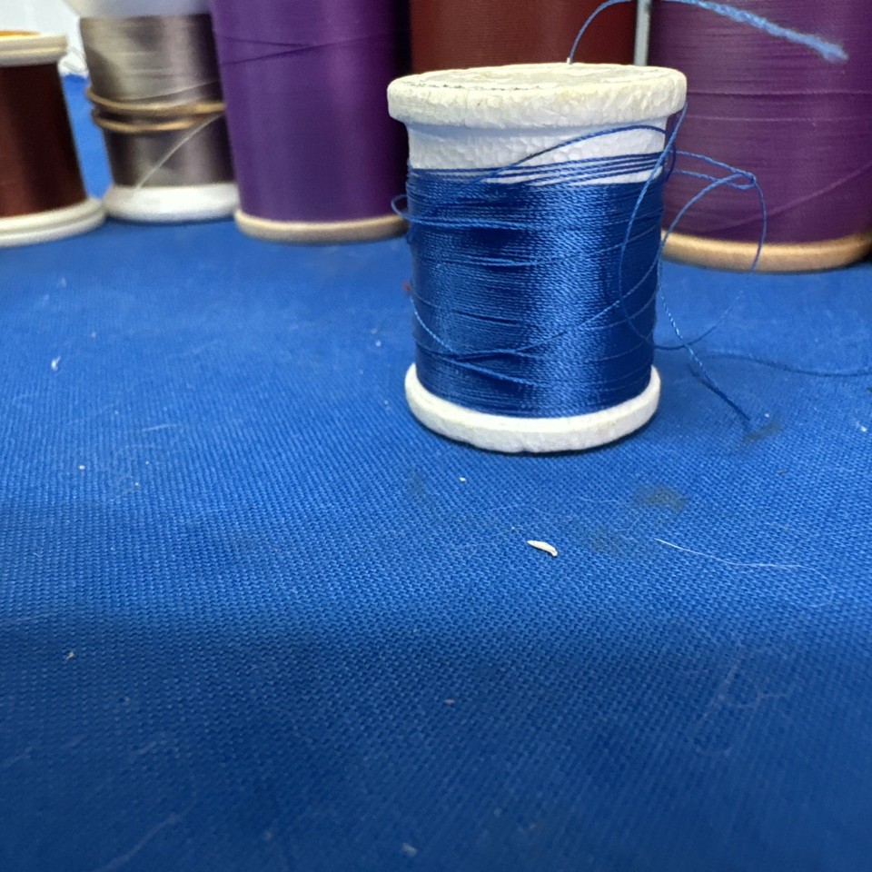 GUDEBROD Rod Winding Nylon Thread-50 Yards A-C Wooden Spool Mixed Lot ...