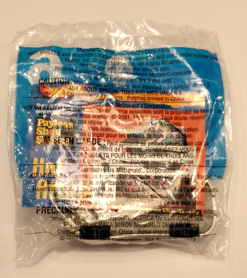 2001 McDONALDS HOT WHEELS MITSUBISHI ECLIPSE TOY VEHICLE | eBay