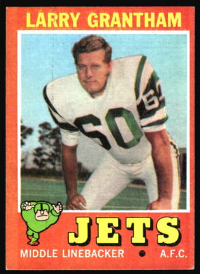 1971 Topps Larry Grantham #228 New York Jets | eBay