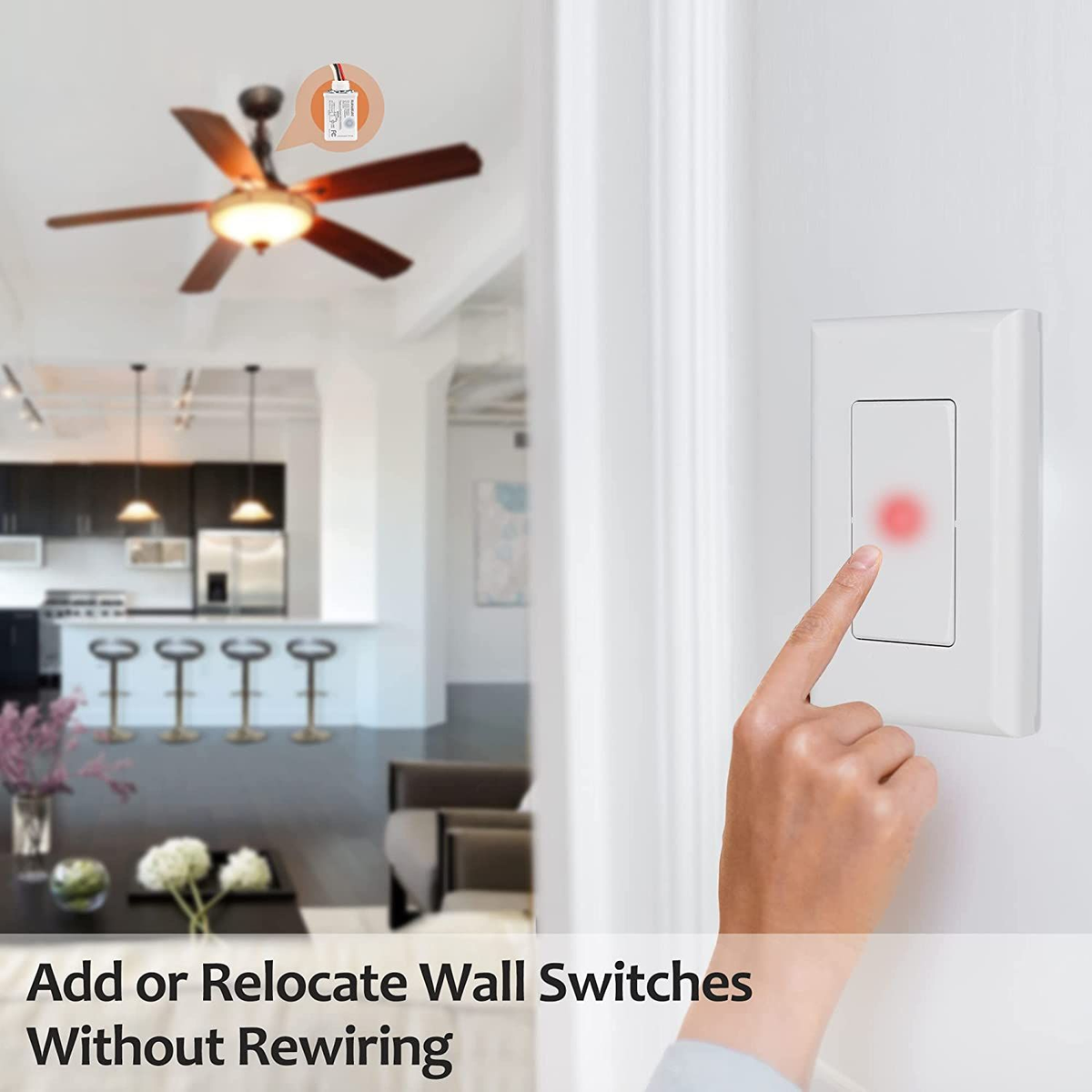 Battery Wireless Light Switch Ceiling