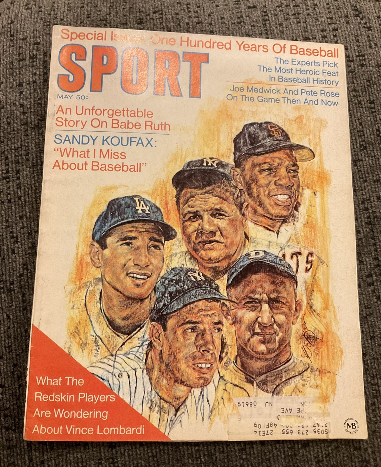 VINTAGE SPORT MAGAZINE (BASEBALL COVER) DATED MAY 1969 BABE RUTH | eBay
