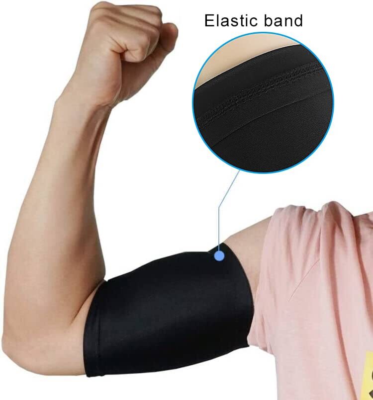 Compression Upper Arm Sleeve Biceps/Triceps Tendon Brace Support 1 Pair ...