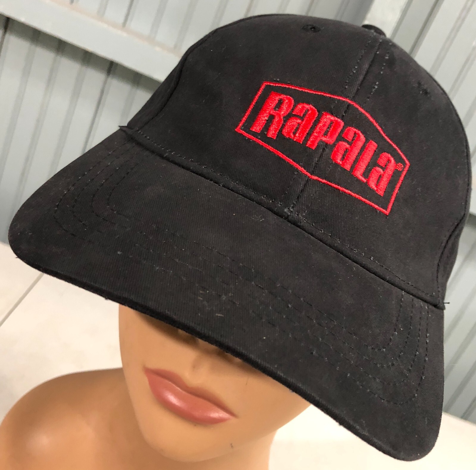 Black Rapala Fishing Lures Gear Adjustable Baseball Cap Hat | eBay