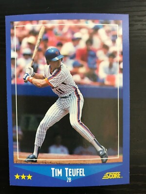 1988 Score Tim Teufel (#128) New York Mets Card Mint Condition | eBay