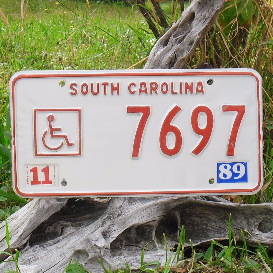 Real License Plate Of Caroline South (7697) USA - License Flat | eBay ...