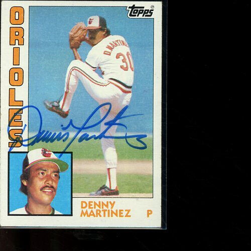 1984 Topps #631 Denny Martinez Orioles Signed Auto | eBay