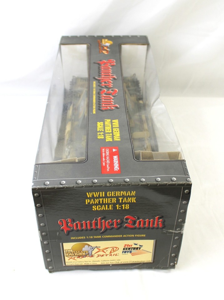 WWII German Panther Tank Ultimate Soldier XD w/1:18 Tank Commander ...