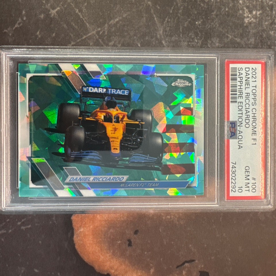 2021 Topps Chrome F1 Sapphire Edition Daniel Ricciardo Card #100 GEM MT ...