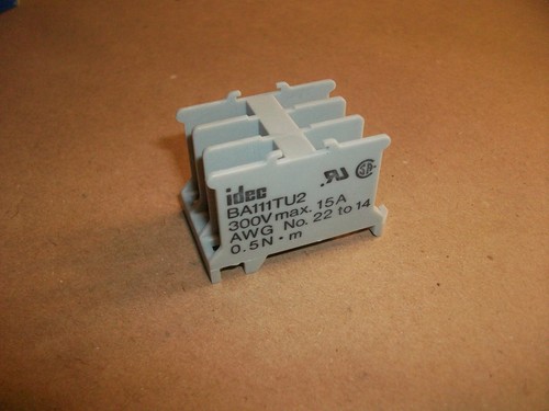 Idec Panblock Terminal Block BA111TP 300V 15amp | eBay