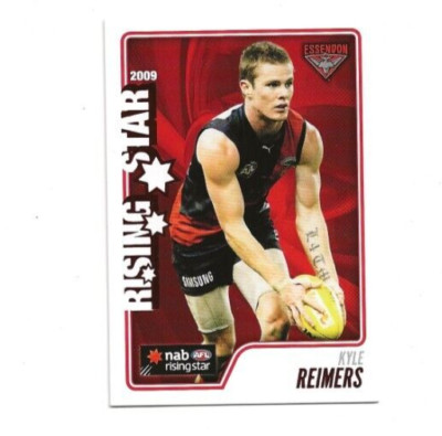 2009 AFL SELECT RISING STAR ESSENDON KYLE REIMERS HERALD SUN CARD RS16 ...