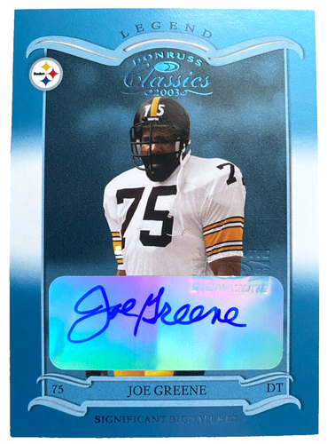 2003 Classics Significant Signatures #129 Mean Joe Greene Autograph ...