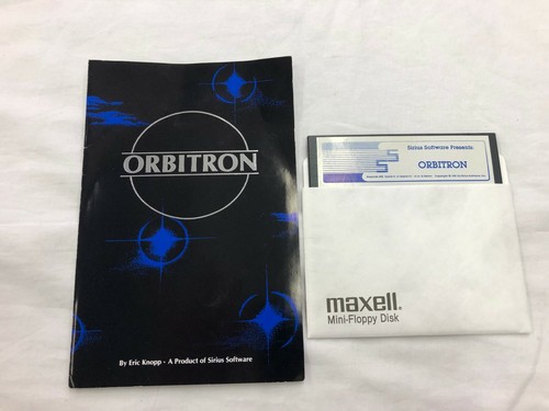 Apple II Orbitron Eric Knopp Sirius Software Game | eBay