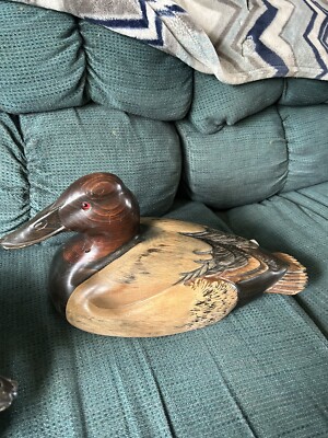 DUCKS UNLIMITED TOM TABER BULL DRAKE CANVASBACK DECOY! MEDALLION ! | eBay
