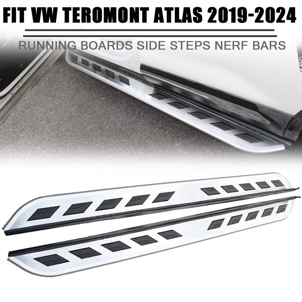 Fits for VW Teromont Atlas 2019-2024 Running Boards Side Steps Nerf Bar ...