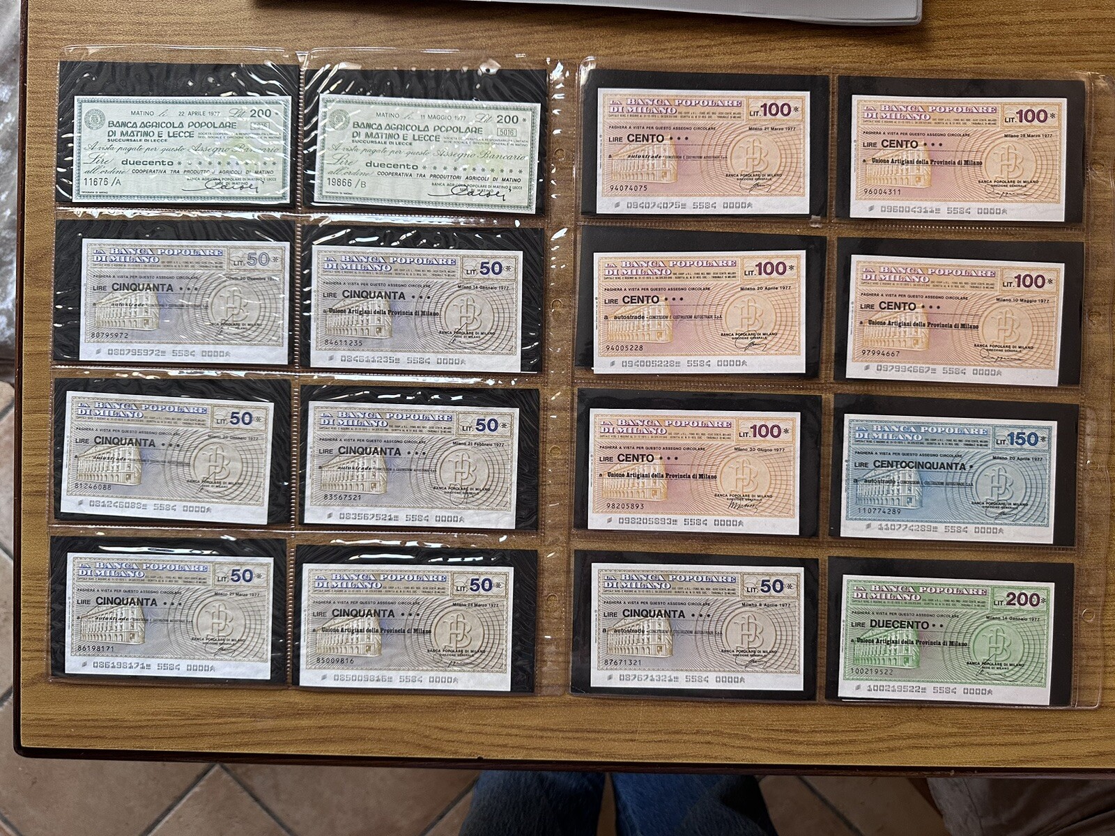 LOTTO 32 MINI ASSEGNI BANCO SANTO SPIRITO BANCA BELINZAGHI POPOLARE ...