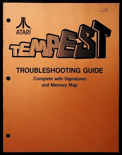 TEMPEST Atari 1981 Arcade Cabinet Troubleshooting Signatures/Memory ...