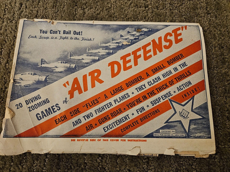 Antique Air Defense & Two Ocean Navy Battleships Military War Game 1941 ...