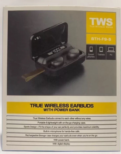 Tws True Wireless Stereo Earbuds With Power Bank Bth-f9-5 for sale ...