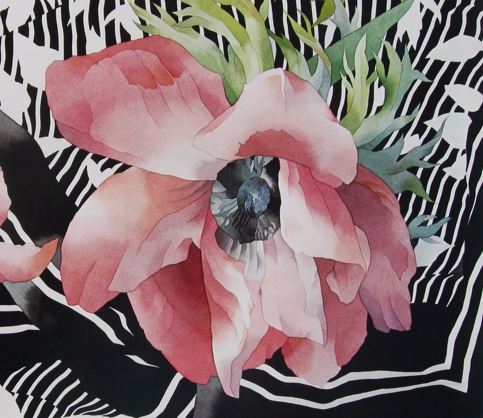 Jean Crane, "Anemones", poster, 16"h x 24"w image, signed or unsigned ...