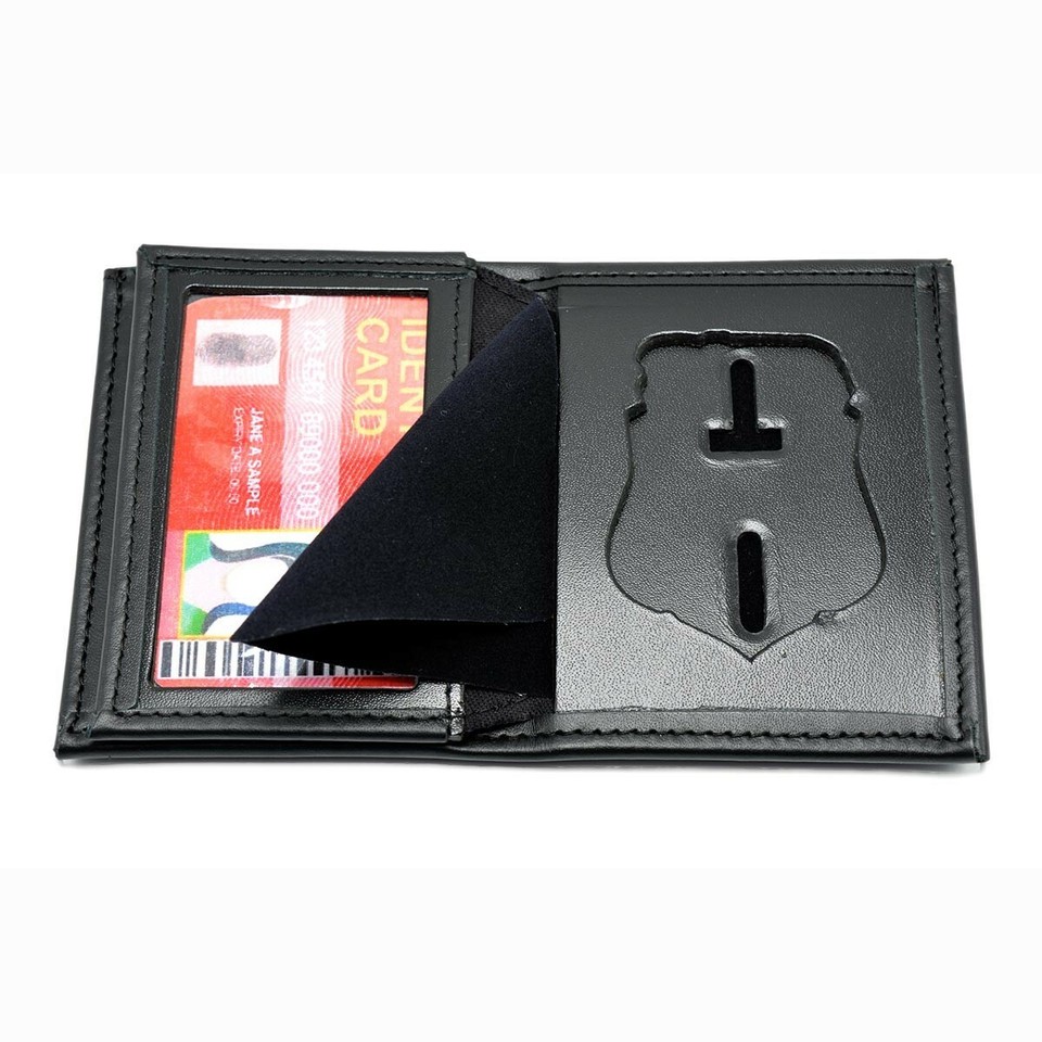 Perfect Fit Custom Badge Wallet Police Corrections Bifold Leather Many ...