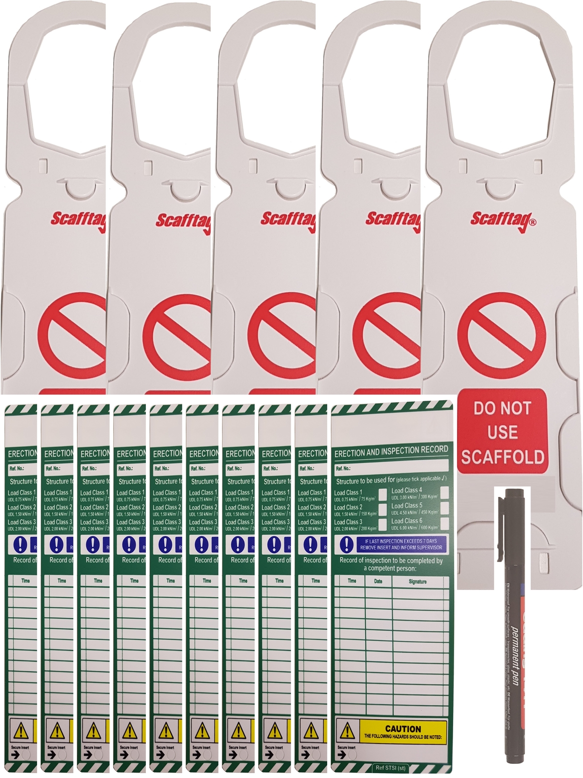 Scafftag Inspection Tag for Scaffold Towers Site Systems Kits Holders ...
