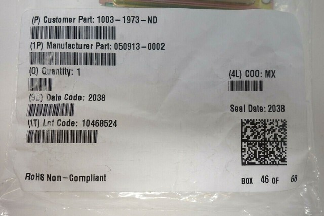 ITT Cannon Ddma-50s 50-pos D-sub Connector Receptacle Contacts Tool for ...