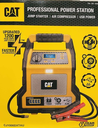 CAT Jump Starter & Air Compressor Professional Grade Power Station 1200 ...