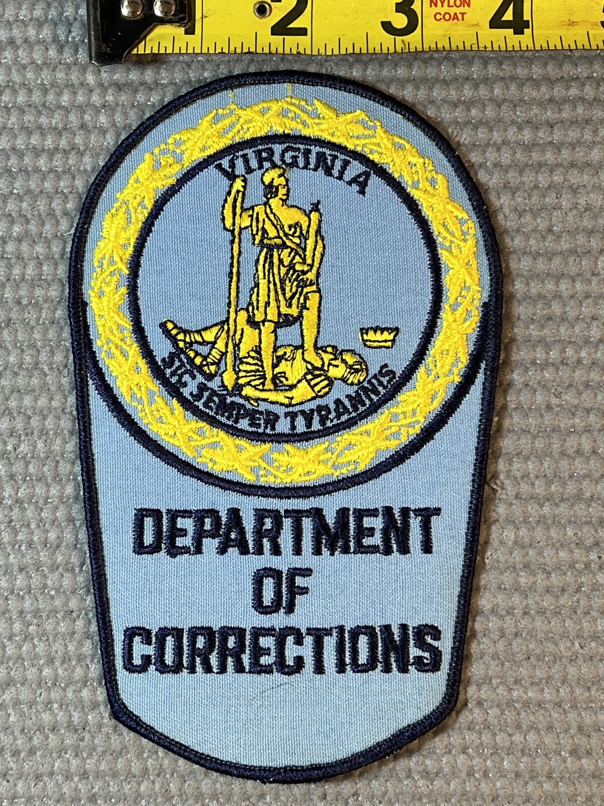 Department of Corrections Virginia Cloth Patch | eBay