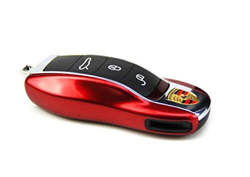 Red Remote Smart Key Shell Holder Cover For Porsche Cayenne Panamera ...