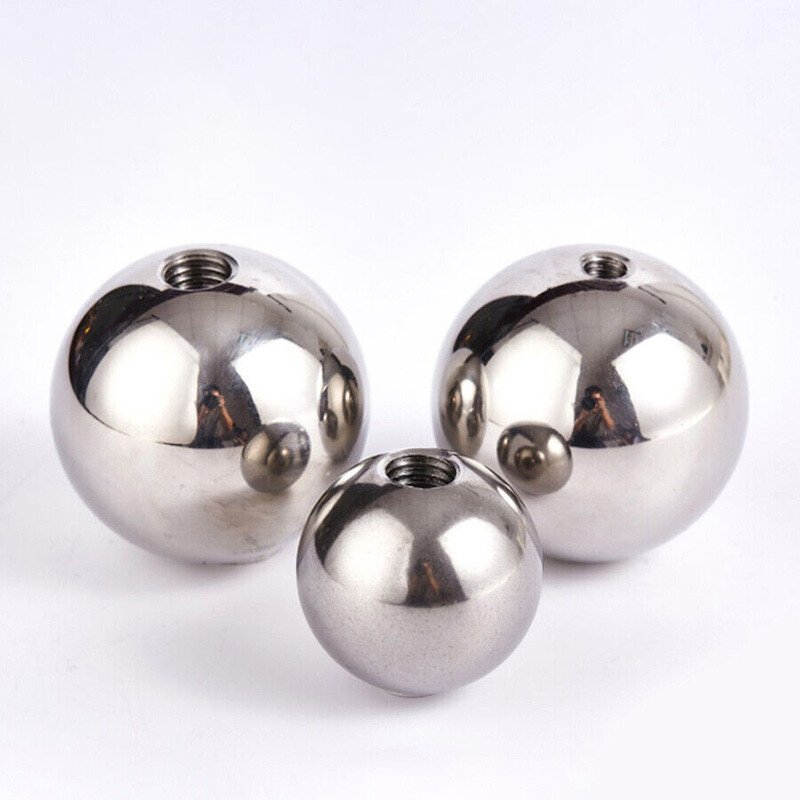 Stainless Steel Balls 1/4"-20 Threaded Blind Hole Ball Knob Nuts Dia ...