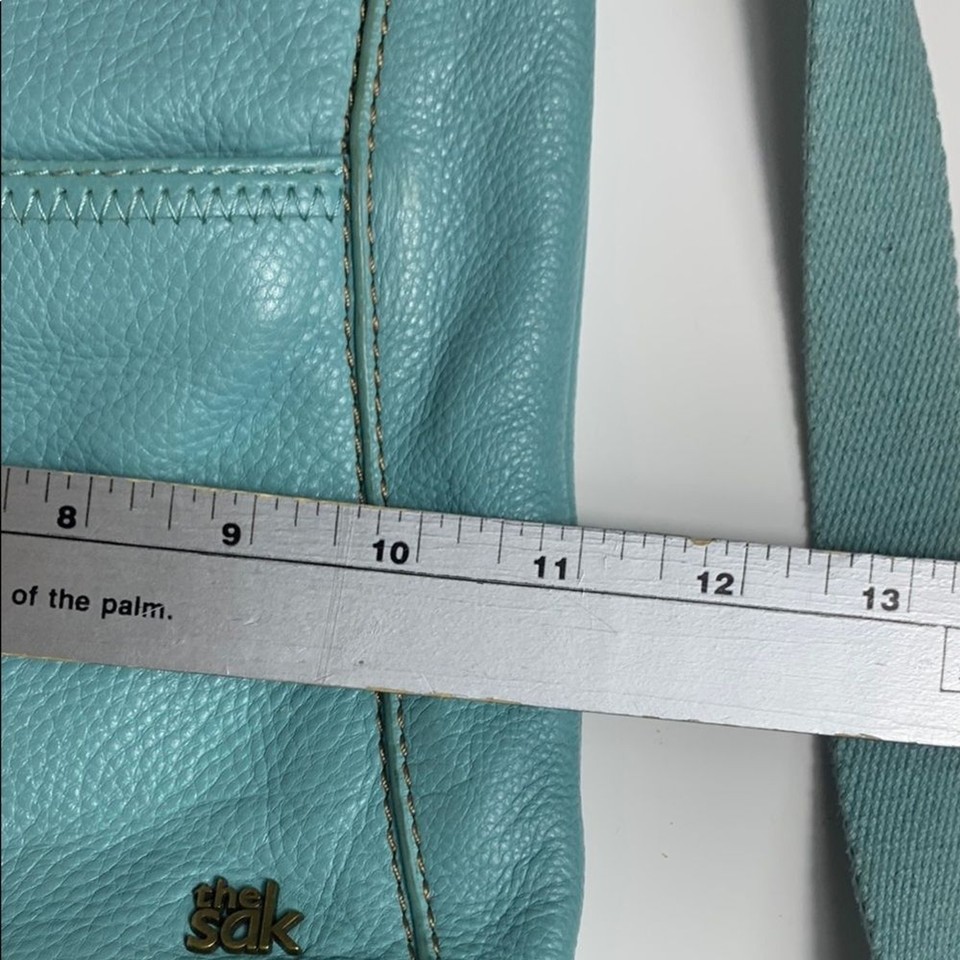 The Sak Light Iris/Lucia Teal Blue Leather Crossbody Bag | eBay